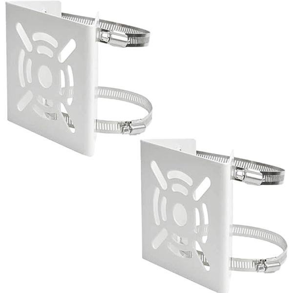 バリエーションコード : 2BJVOLV884「商品内容」セット数：ブラケット本体2個、ステンレスバンド4本の計2台分 素材：金属 サイズ：カメラ設置台座部 縦/約11.2cm 横/約11.5cm ステンレスバンドの幅/約1.2cm カラー...