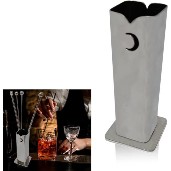 バリエーションコード : 2BJST6CC3C「細見ながら重量感。。スペーススッキリマドラースタンド」数本立てても倒れない。Point.1倒れにくい重量感。秘密は底の設計。長めのバースプーンでも倒れない。デザイン性と安定性の両立。・縦長シル...