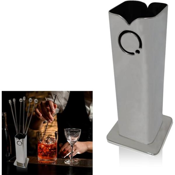 バリエーションコード : 2BJST6CC3C「細見ながら重量感。。スペーススッキリマドラースタンド」数本立てても倒れない。Point.1倒れにくい重量感。秘密は底の設計。長めのバースプーンでも倒れない。デザイン性と安定性の両立。・縦長シル...