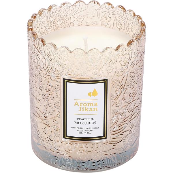 バリエーションコード : 2B2WOW1TLK「長時間燃焼型のキャンドル」200g/7.05oz 幅7.5cmx高さ9.0cm約35時間の長時間燃焼を維持し、最高のリラックス空間を演出します。「お気に入りの香りをお選び下さい」アロマキャンド...