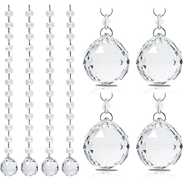 バリエーションコード : 2BJWGW6GRDクリスタルボールは、透明なクリスタルとチェーンがキレイでかわいいインテリアグッズ。窓辺に飾ると太陽光を反射してキラキラ光ります。ボールのサイズは選べる3種類、八角形カット、ボール直径は20、30...