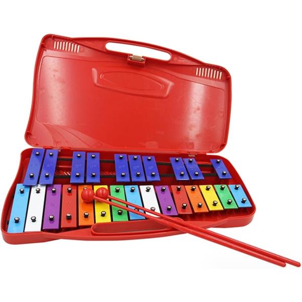 バリエーションコード : 2BJWP5LNVF「25種類の音が出るミニ鉄琴」カラフルで25種類の音が出る持ち運びできる鉄琴です。子供の興味を刺激し、音楽のリズムと才能を促進することが期待できます。「コンパクトでカラフル」コンパクトサイズで持...