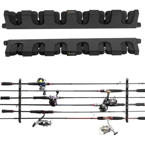 バリエーションコード : 2BJWL202XN「釣りの楽しさを壁に収める。スペースを最大限に活用し、ロッドスタンドで釣りをアートに」釣り愛好者のための理想的な壁掛け式6本収納のロッドスタンドが登場。水平もしくは垂直に配置可能なデザインは、ロ...