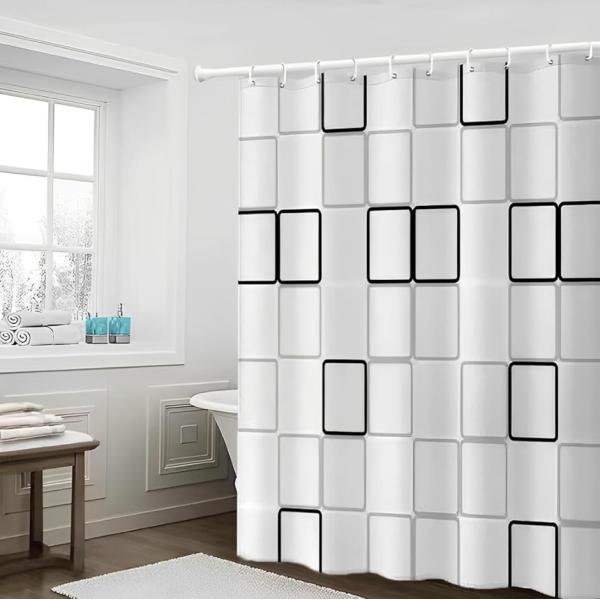 バリエーションコード : 2BJWGHN8JU「防水防カビ素材」防水性や防カビ性、さらに速乾性にも優れているので毎日清潔に保つことができます。マットな素材なので透けにくく、柔らかい質感なのでシャワールームの仕切りなどに最適なアイテムです。「...