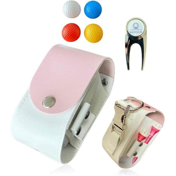 バリエーションコード : 2BJXGW3L9T・ゴルフボールケースになります。ボール2個、ティー2本、グリーンフォークが収納可能です。・画像のようにベルトに固定するため、ベルトを外さず脱着可能です。落ちる心配もなく、プレーに集中できます。