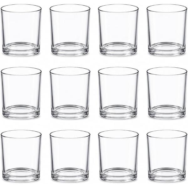 バリエーションコード : 2BK56YCNHW「セット内容」12個セット 透明ガラス製キャンドルジャー（容器のみ）「サイズ」上部直径7cm、底部直径6.5cm、高さ8.5cm「素材・デザイン」耐熱ガラス製クリアのキャンドル容器「多用途」アロ...