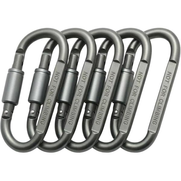 バリエーションコード : 2BK5YQCW5I毎日持ち歩くアイテムに取り付けやすい軽量カラビナ5個セット。バッグやリュック、ポーチなど身の回りをすっきりまとめやすいアイテム。鍵やキーチェーン、小物類を必要な時にサッと使えるDリング仕様。ひょ...