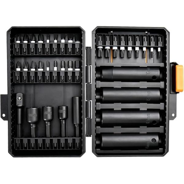 「セット内容」25mmのインパクトビット27本（3mm、4mm、5mm、6mm、7mm、PH1、PH2x2、PH3、PZ1、PZ2x2、PZ3、H2、H3、H4、 H5、H6、T8、T10、T15、T20、T25、T27、T30、T35、T...