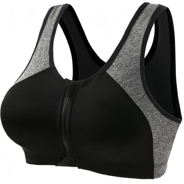「フロントファスナー付き」運動前に前開きのスポーツブラを着用することは非常に便利であり、メイクやヘアスタイルが乱れる心配もないです。運動中はジッパーを下ろして、走っても露出しないようにすることができます。運動後は大量の汗や疲労を考慮して、前...