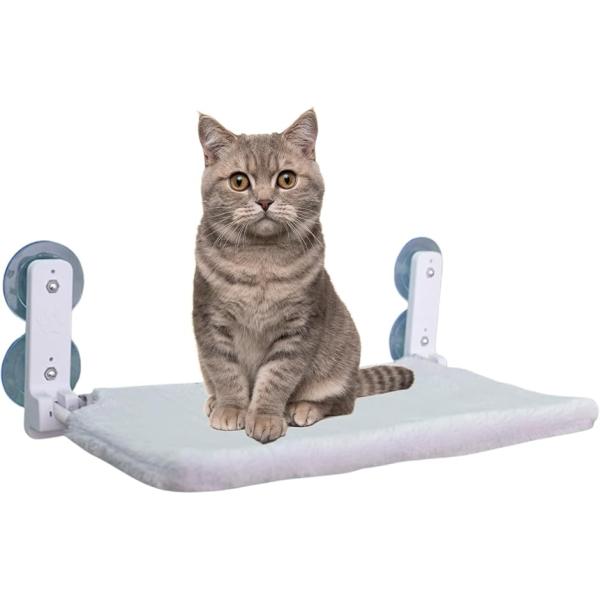 バリエーションコード : 2BR05858WI「窓辺を猫ちゃんの特等席に。折りたたみ式猫用窓ハンモック吸盤タイプ」 お部屋のスペースを有効活用。窓ガラスに吸盤で簡単固定する省スペース設計で、大型キャットタワー不要。使わない時はコンパクトに折...