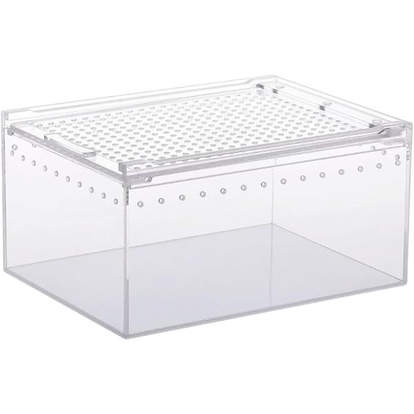 「逃走防止設計」スライドカバー採用で給餌やお手入れもスムーズに完了、隙間を最小限に抑え大切なペットの逃走リスクをしっかり防ぎ飼育できます。「360度クリア視界」全面透明のアクリル素材でケース内を明るくクリアに保ち、ペットの繊細な動きや成長の...