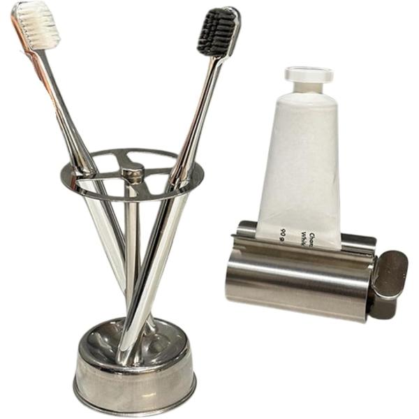 バリエーションコード : 2BR3HKR8XG「歯ブラシを立てて収納できるスタンド」歯ブラシスタンドは、歯ブラシを立てて収納できるおしゃれな歯ブラシホルダーです。洗面所で散らかりやすい歯ブラシをまとめて管理しやすく、洗面台まわりを整理できま...