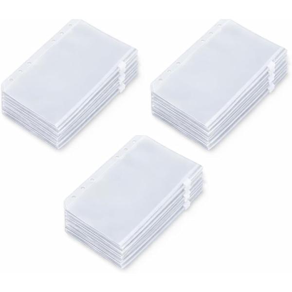 「推し活収納力」A6対応の6穴リフィル30枚セットで、アクキーやトレカを美しく整理しながらコレクションをもっと楽しく充実管理。「家計管理効率化」レシート、現金の仕分けに最適なクリアポケットで、毎日の家計管理をすっきりスマートにサポート。「中...