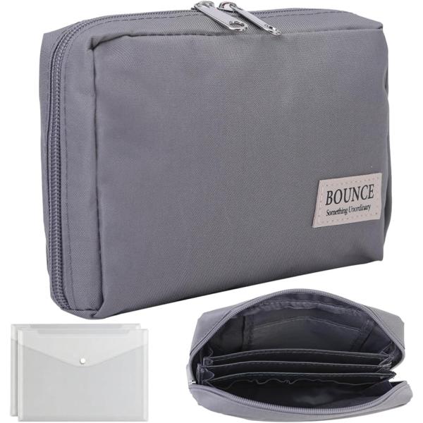 バリエーションコード : 2BR5RWQFKK通帳や母子手帳、お薬手帳、診察券、保険証、マイナンバー、印鑑など、家族の大切な書類・小物をこれひとつで整理できるジャバラ式マルチケースです。仕切りポケットとカードスロットが充実し、通帳やカード類...