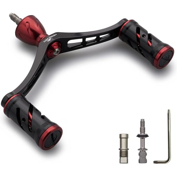 バリエーションコード : 2BR6HD0V4Tサイズ：ハンドル軸心距離92mm、ノブ直径16mm。総重：35.5g(ダイワ用) / 40g(シマノ用)。素材：航空アルミ。適応機種：SHIMANO、DAIWA通用。SHIMANO、DAIWAの...