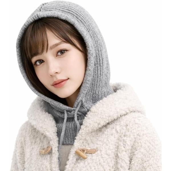 バリエーションコード : 2BR6UJDYDJいつもの服にプラスするだけで季節感とトレンド感を演出できるニットバラクラバ。頭から首元までしっかり包み込み、寒い日もおしゃれに防寒できる優秀アイテムです。ふんわり柔らかなニット素材で肌触りも抜群...