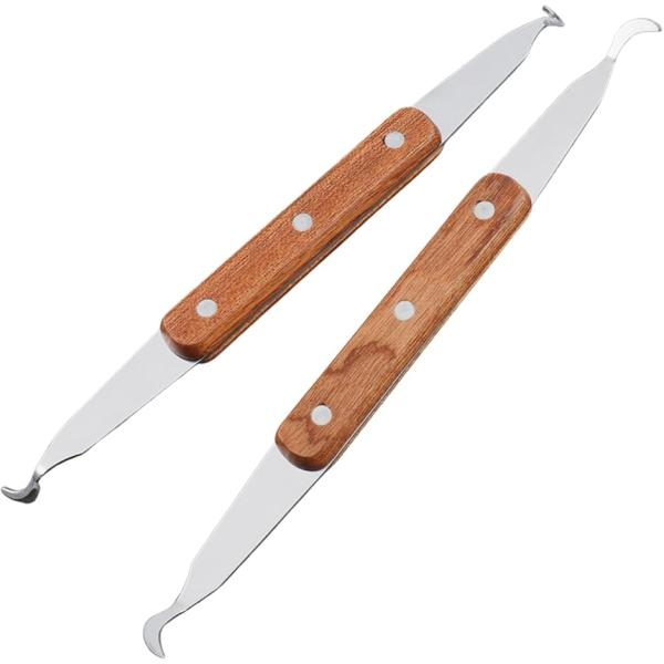 「快適な木製ハンドル」人間工学に基づいた木製ハンドル付きで、長時間使用しても手が疲れにくく、しっかりとしたグリップ感を実現します。「耐久性のある素材」高品質なステンレス製の刃と木製ハンドルを採用し、安全で信頼性が高く、長期間使用できます。「...