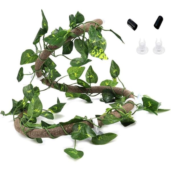 バリエーションコード : 2BR919CP6G柔軟ワイヤー入りで自由に曲げられる人工つる。ケージの雰囲気を一気に自然風に変えたい人に最適です。葉部分は取り外して使うことも可能で、レイアウトに合わせて調整できます。吸盤でしっかり固定でき、爬虫...
