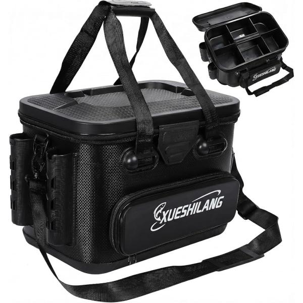 「高耐久・ハニカム構造EVA素材」 表面には傷や摩耗に強い「ハニカムパターン」の厚手EVA素材を採用。撥水性・防水性に優れ、過酷なフィールドでもガシガシ使えます。型崩れしにくい硬めの素材でしっかり自立し、大切な釣り具を衝撃や水から守ります。...