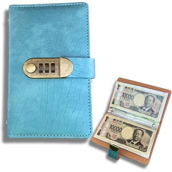 バリエーションコード : 2B9S4G46G4クロコ調PUレザーを使用し、落ち着いた高級感のある外観に仕上げています。お札をページごとに分けて収納でき、現金管理や仕分けがしやすい構造です。鍵を持ち歩く必要がないダイヤル式ロックのため、紛失の...