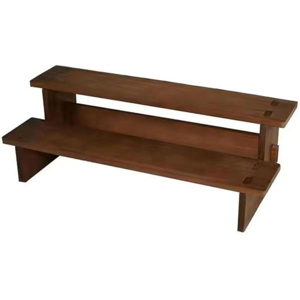 「デザイン・素材感」木製ならではの温もりと落ち着いたブラウンカラーが、商品を上品に引き立て、シンプルながらも存在感のある卓上ディスプレイを実現します。「組み立て・利便性」工具不要で溝に差し込むだけの簡単組み立て設計のため、イベントやマルシェ...