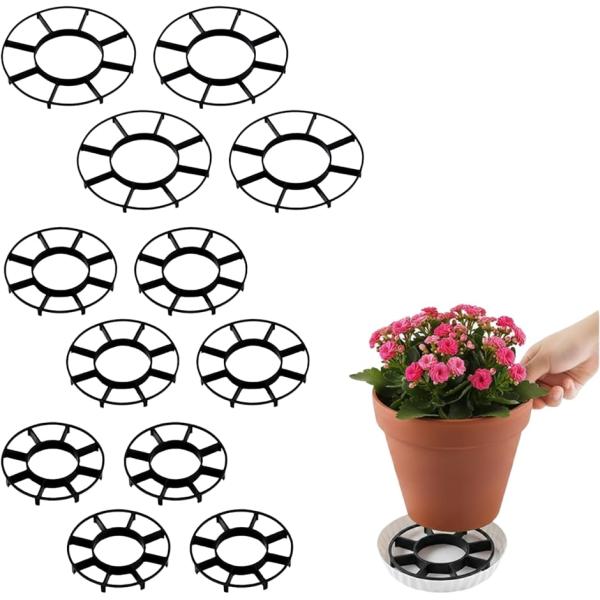 バリエーションコード : 2BRDVNYOSH「抜群の通気性と排水性で植物の根腐れを徹底防止」SakuraLovely8の植木鉢スペーサーは、鉢底と地面の間に理想的な隙間を作ることで、空気の流通を劇的に促進します。水やり時に溢れた水が底に溜...
