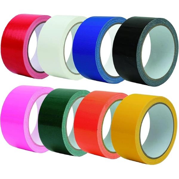 バリエーションコード : 2BRDCX90GDブラック、ホワイト、レッド、ブルーなどの鮮やかなカラー8色を1つのセットに。強力な粘着力で、日々の補修からクリエイティブな工作まで幅広く対応します。色分けによる「見える化」で、暮らしや現場のあら...