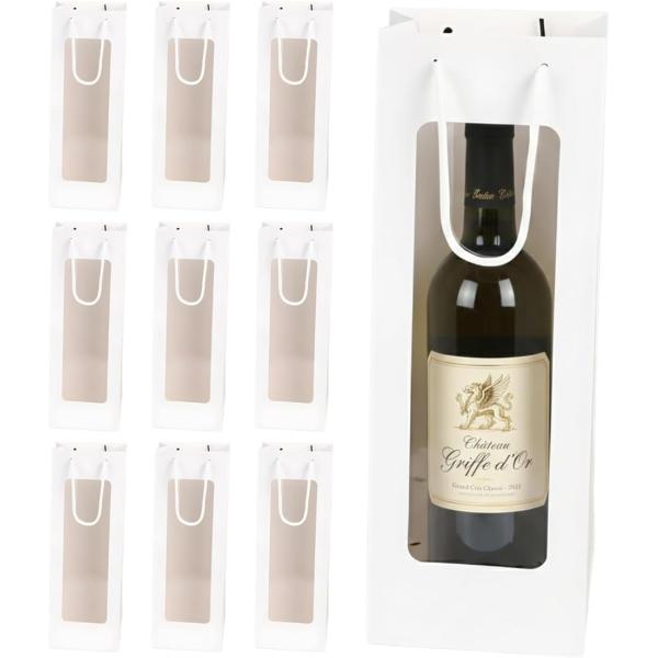 バリエーションコード : 2BRDVLG6YJ「中身が見える透明窓付きでギフトの魅力を演出」SakuraLovely8のワインバッグは、正面にスタイリッシュな透明窓を採用しており、中に入れるワインやシャンパンのラベルを隠すことなく美しく見せ...
