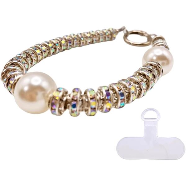 バリエーションコード : 2BRF2VUL9S「ストラップ全長」約13〜14cm「重さ」約18〜25g「付属品」透明パッチ1枚「カラー」全10色「商品特徴」キラキラと光を反射するデザインは、シンプルなスマホを一瞬で大人可愛い印象に。ブレスレ...