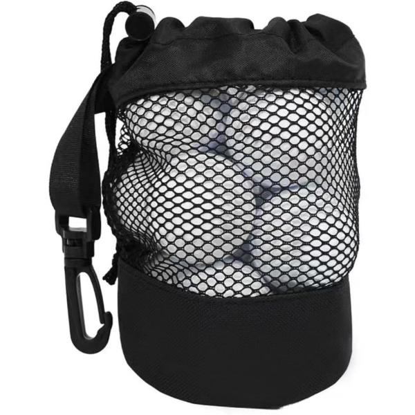 「たっぷり入る」最大で約20個のゴルフボールを収納できる大きめサイズ。練習場やコースに行くとき、ボールをまとめて持ち運べるのでとても便利です。スペースにゆとりがあり、ボールの出し入れもスムーズ。さらに、巾着タイプなので開け閉めも簡単です。「...