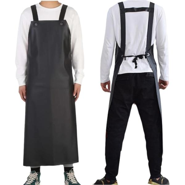 バリエーションコード : 2BRFQTKKRD「累計8.5万個出荷。プロが認めた高耐久PVC防水エプロン」 厚手PVC素材を採用し、耐摩耗・耐油・耐酸性能に優れた本格業務用仕様。飲食店の厨房、食品加工場、水産業、農作業、介護施設、ペットトリ...