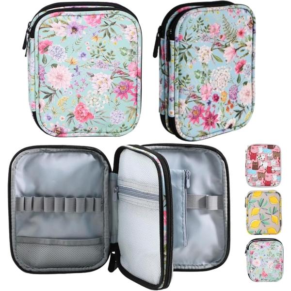 バリエーションコード : 2BRFL85CNQ「年間1万個出荷。二層式でスッキリ整理できる編み物収納ケース」上段にはかぎ針用9個のゴムバンドとジップ付きメッシュポケット、下段にはレース針用9個・はさみ用1個・定規用1個のゴムバンドと小物を収...