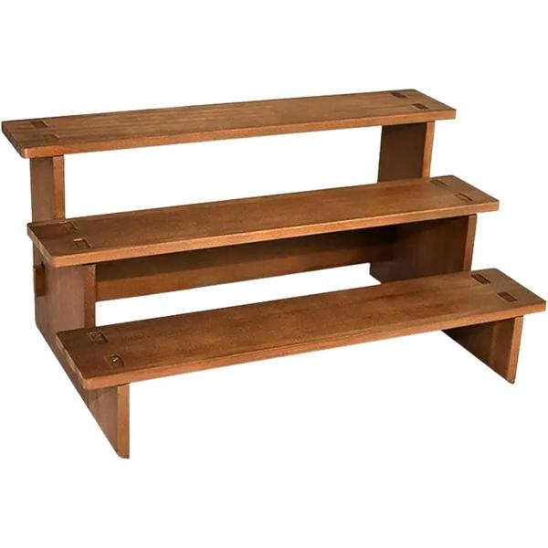 バリエーションコード : 2BRHF9L3H3「美しく魅せる木製ディスプレイ」天然木を使用したディスプレイスタンドです。ハンドメイド作品や雑貨、小物を立体的に陳列でき、温もりのあるナチュラルな印象を与えます。ショップ什器や撮影小物にも最適で...