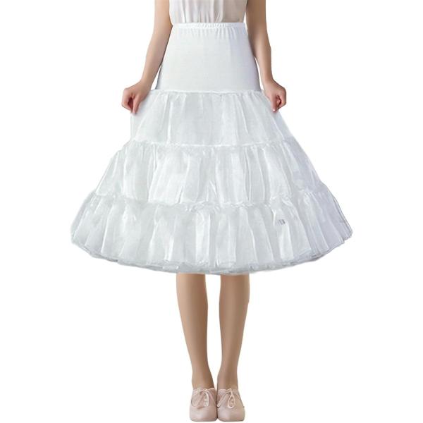 バリエーションコード : 2BRFV0OY0T「ふんわり広がる理想のAラインシルエット」 2層のチュールと裏地の3層のフリルデザインが、自然なボリュームと上品な広がりを演出。腰回りにはチュールを使用していないため、ごわつかずスッキリとした美...