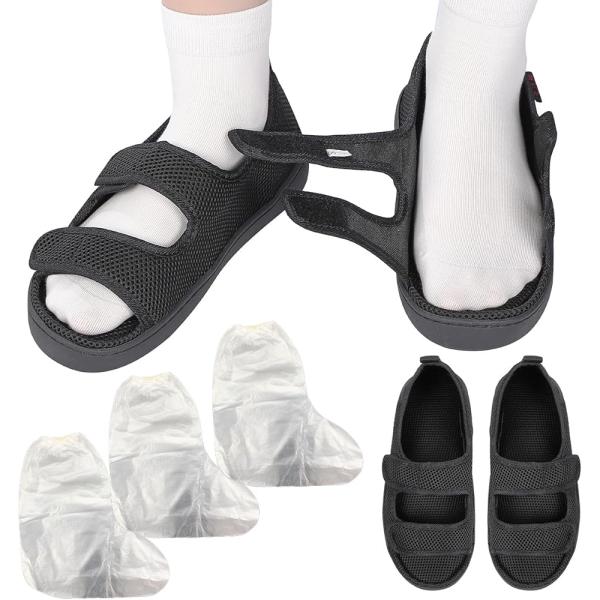 バリエーションコード : 2BRH03TX59「フルオープンで脱ぎ履きしやすいギプスシューズ」 足の腫れやギプス装着時でも無理なく履けるフルオープン設計。2本の調整ベルトでしっかり固定でき、負傷時の“痛みの出やすい着脱”を大幅に軽減します。...