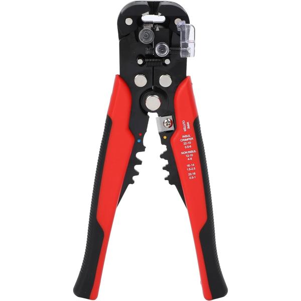 「太さを選ばない賢さ、挟んで握るだけ。」 このツールの魅力は、面倒な設定が不要な自動調整機能です。0.2mm2の細い線から6.0mm2の太い電線まで、様々なサイズのケーブルを自動で認識。あなたがすることは、ただワイヤーを挟んでグリップを握る...