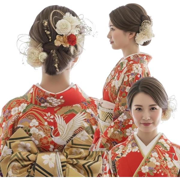 バリエーションコード : 2BU0T2W8YO「オリジナルデザイン」 ［LALALA beauty flowers］の髪飾りは、専属デザイナーが一つひとつのディテールにこだわり、洗練された美しさを追求して創り上げています。トレンドを取り入れ...