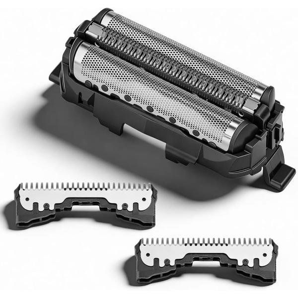 「型番」 パナソニック ES9013 セット替刃 （ ES9087 外刃 x 1、 ES9068 内刃 x 2）の互換品です。ご購入前に対応本体型番をご確認ください。交換時は、内刃と外刃を同時に新品に交換し、他社製替え刃との混用は絶対にお避...