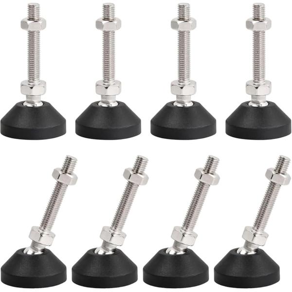 パッケージ内容: 8 x 調整可能な脚、ベースの直径は 40 mm、ネジサイズ: M8 x 50調整可能なネジ：M8調整ネジはステンレス鋼で作られていることが好ましく、頑丈で耐久性があり、防錆性、耐食性があり、長期間使用できます。お好みの高...