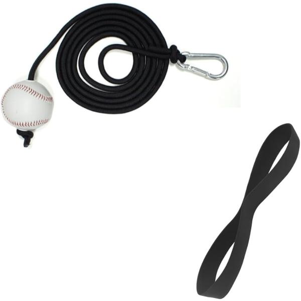 「ロープ吊り下げボールでボール拾い不要の反復ミート練習」 本製品のロープタイプは、ボールをロープで吊り下げて使用するバッティング練習グッズです。打球が遠くへ飛び散らないため、打つたびにボールを拾いに行く必要がなく、同じ位置で連続スイングに取...