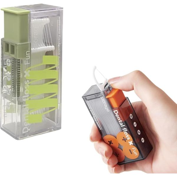 バリエーションコード : 2BRJOU8LKD「コンパクトで持ち運びやすいフロスケース」「ポータブルタイプのデンタルフロスディスペンサー」「旅行用 フロスケース」
