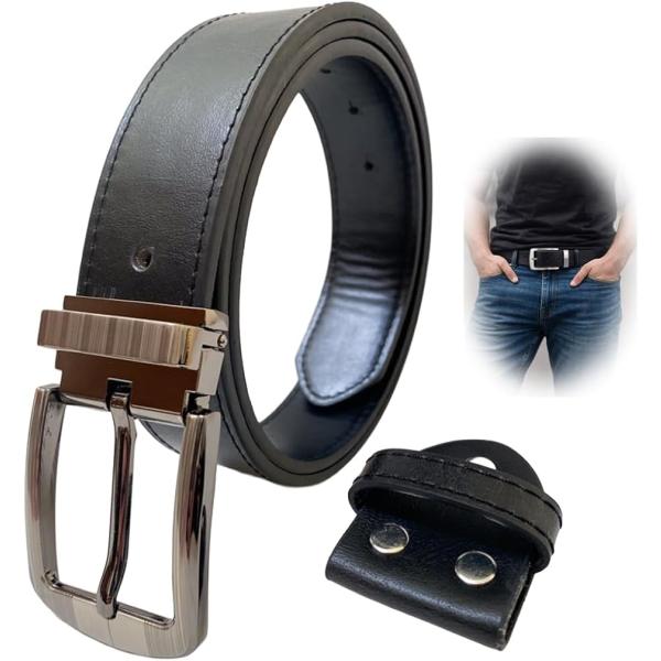 バリエーションコード : 2B9IODTY9Sフェイクレザーのベルトと接続部品のバックルがセットになったベルト+バックルセットとなりますセット商品 PUベルト黒（フェイクレザー）+ベルト接続金具銀シルバー・素材 ベルト フェイクレザー（ポリ...