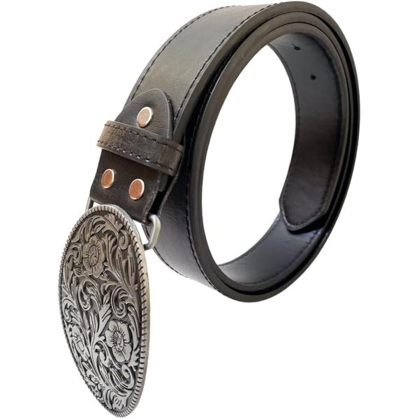 バリエーションコード : 2B9IO34Q6KPUベルトと唐草銀のバックルがセットになったベルトバックルセットとなります。・素材　唐草銀バックル 合金 ・素材　ベルト フェイクレザー（ポリエステル素材） ・サイズ　ベルト長さ115cm ベル...