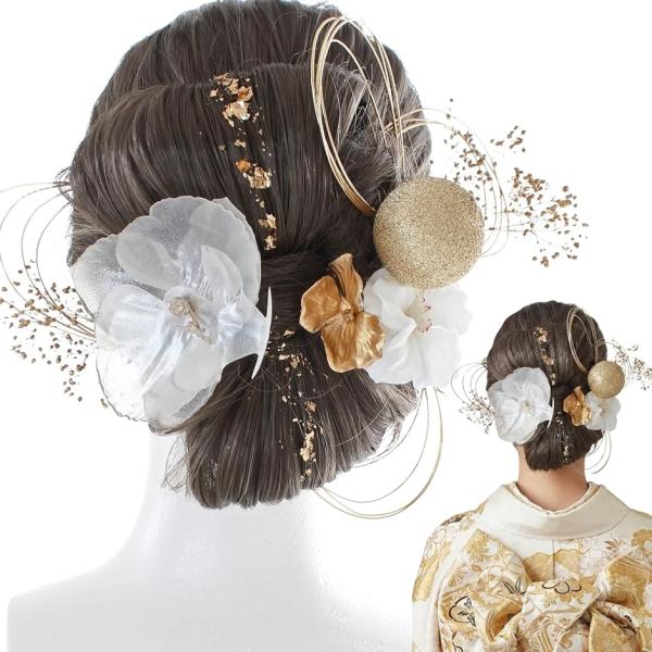 バリエーションコード : 2BR5FCJQDQ「完全オリジナルデザイン」 ［LALALA beauty flowers］の髪飾りは、専属デザイナーが一つひとつのディテールにこだわり、洗練された美しさを追求して創り上げています。トレンドを取り...