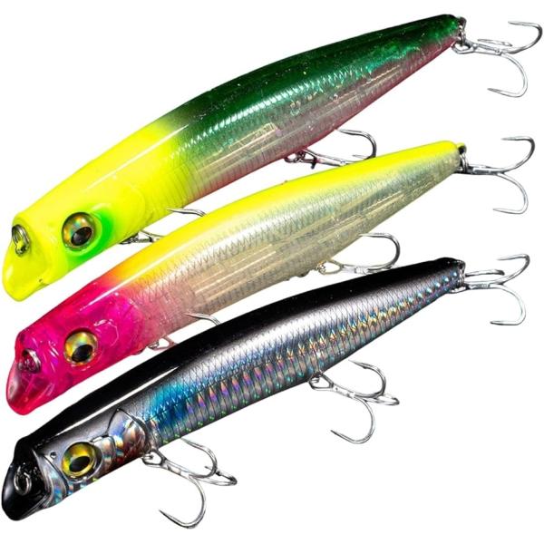 バリエーションコード : 2BRKI9J0XK「投げやすく扱いやすいリップレスミノー」細身で抵抗の少ないボディ形状を採用した、左右に首を傾けるようなローリングを主体とした動きが特長リップレスミノーです。ボディ全体を使った大きめの動きにより、...