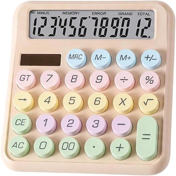 バリエーションコード : 2BRNT4TF89かわいいパステルデザイン：パステルカラーx韓国風のレトロデザインで、デスクをおしゃれに彩る「大人かわいい電卓」です。SNS映えするデザインで、毎日の作業が楽しくなります。クセになる打ち心地：メカ...