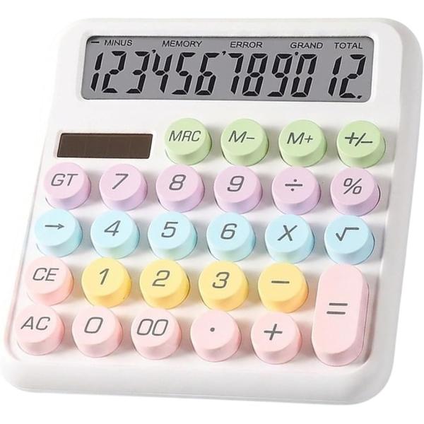 バリエーションコード : 2BRNT4TF89かわいいパステルデザイン：パステルカラーx韓国風のレトロデザインで、デスクをおしゃれに彩る「大人かわいい電卓」です。SNS映えするデザインで、毎日の作業が楽しくなります。クセになる打ち心地：メカ...