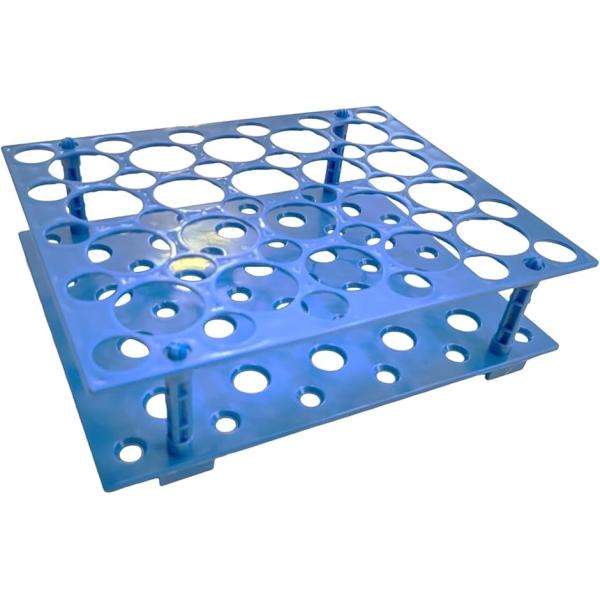 ＊ 試験管や遠沈管を安定して保持 試験管や遠沈管を整理して立てられるプラスチック製ラック。実験中のサンプル管理や作業効率向上に役立ちます。＊ 軽量で扱いやすいプラスチック製 軽量で持ち運びしやすく、水洗いも可能。研究室や学校実験、簡易ラボな...