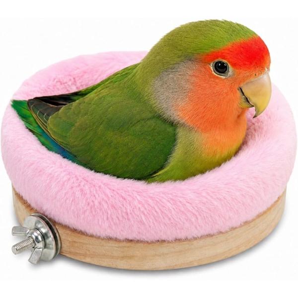 バリエーションコード : 2BROKPR14Q「安心して休める鳥用ベッド」 巣のような形で、鳥が本能的に落ち着けるやすらぎ空間をつくります。「ふわふわ素材で快適」やわらかな起毛素材が体をやさしく包み、寒さや刺激から守ります。「休憩・就寝に最...