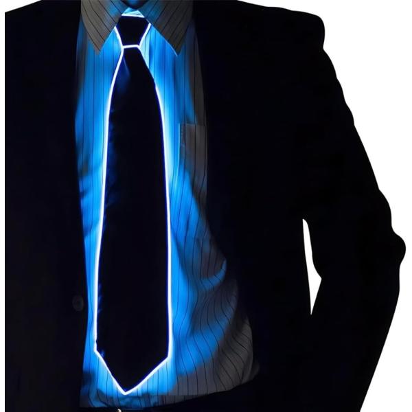 バリエーションコード : 2BRONKSC4I「暗闇で存在感を放つ光るネクタイ」 ELワイヤーを採用した発光ネクタイです。クラブ、パーティー、ハロウィン、ダンス、忘年会、新年会など、暗闇で注目を集めたいあらゆるシーンで大活躍します。「選べる...